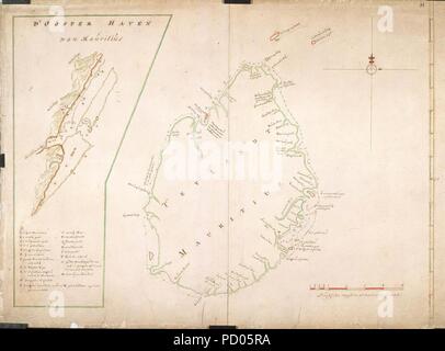 'AMH-2523-NA' is a historical map of the island of Mauritius ...