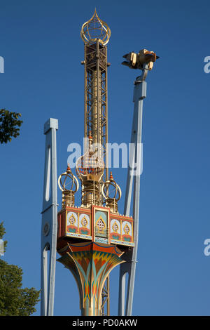 Plane Ride at Tivoli Theme Park; Copenhagen; Denmark Stock Photo - Alamy