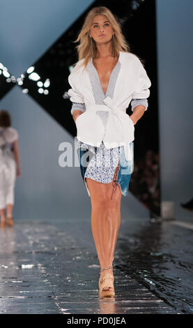 SYDNEY, AUSTRALIA - APRIL 13: A model walks the runway at the Watson X ...