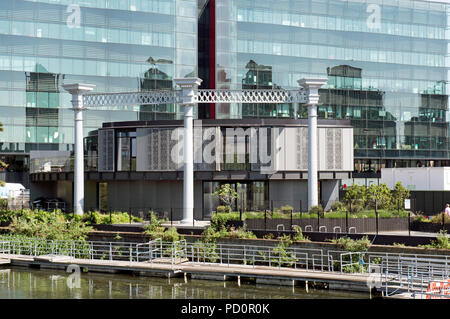 Gas Holders behind Kings Cross in London, old victorian gasometers that ...