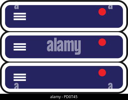 server stack vector icon isolated on transparent background, server ...