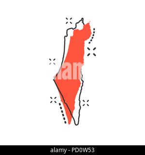 Map of Israel in cartoon style Stock Vector Image & Art - Alamy
