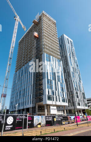 High rise residential buildings under the blue sky Stock Photo - Alamy