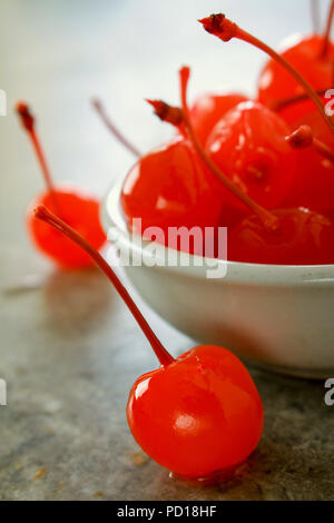 morello glazed red cherries Stock Photo - Alamy