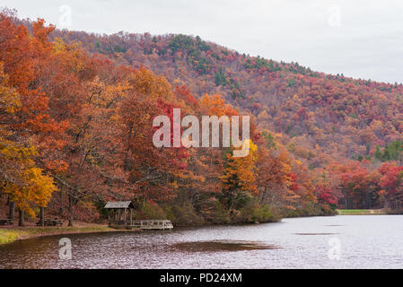Autumn at Sherando Lake, George Washington National Forest, Virginia ...