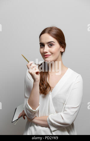 New brown pencil. Studio shot isolated on white background Stock Photo ...