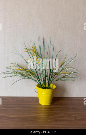 Interior of office with workplace, printer and plants Stock Photo - Alamy