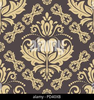 Orient vector classic pattern. Seamless abstract background with ...