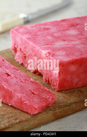 red marbled cheddar cheese Stock Photo - Alamy