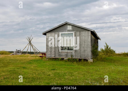 Teepee, Indigenous land, Northern Quebec, Canada Stock Photo - Alamy