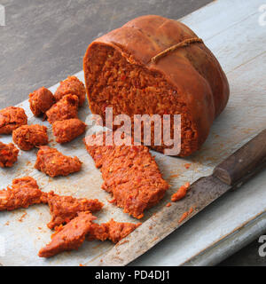 spicy nduja calabria sausage Stock Photo - Alamy