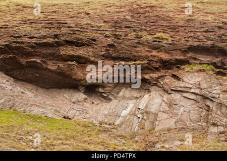 Hutton's unconformity at Siccar Point, near Edinburgh, Scotland Stock ...