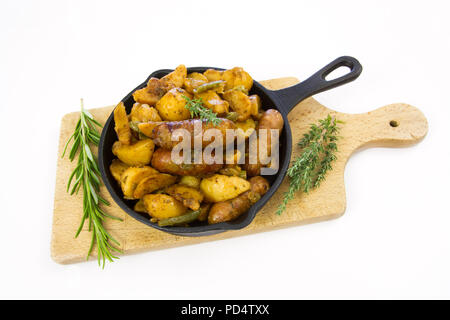 cooked dish sausage and potatoes Stock Photo - Alamy