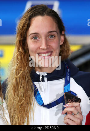 Great Britain's Alys Thomas in the Women's 100m Butterfly Semi Final 2 ...