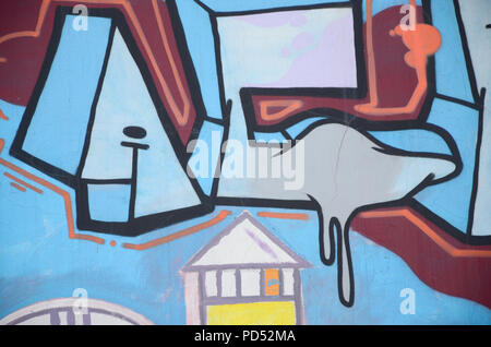 Texture. Concrete wall painted blue. Grungy cornflower blue background ...