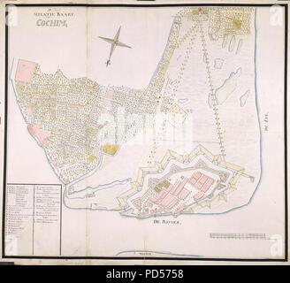 Map of Cochin Stock Photo - Alamy