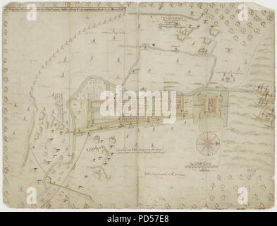 Map of Batavia and environs Stock Photo - Alamy