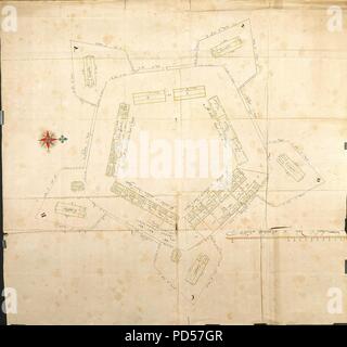 Map of the fort at Samarang Stock Photo - Alamy