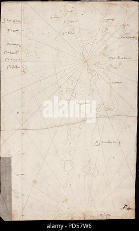Map of the west coast of Myanmar (Birma) and Thailand with the coastal ...
