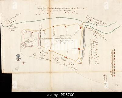 The floor plan of Fort St. Jago, located in Manila, illustrates the ...