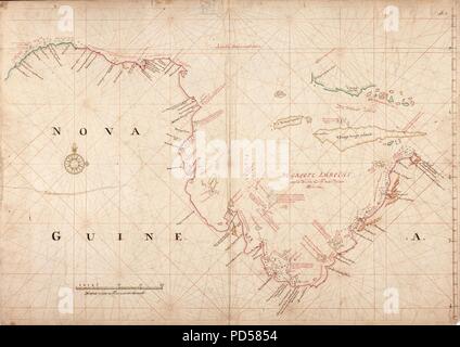 This map of the northern part of Nova Guinea, produced in the 19th ...