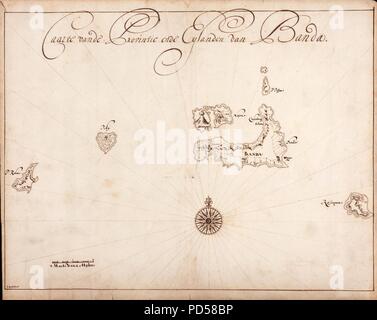 Map of the Banda islands Stock Photo - Alamy