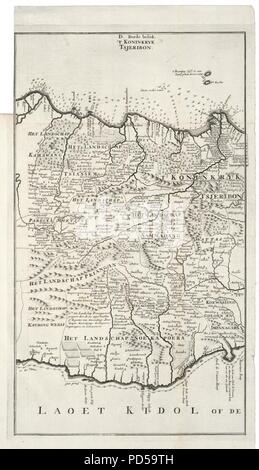 Map of part of the island of Java Stock Photo - Alamy