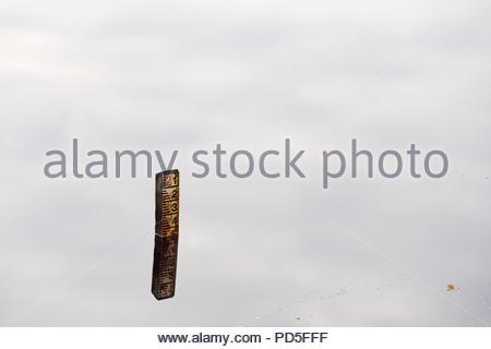 Depth marker Measure Measurement Marker Post Water River Level Flood ...