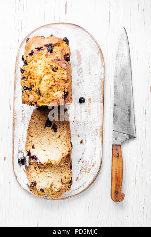 Loafes of fresh baked bread with black currant berries.Ireland bread ...