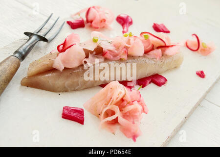 healthy cured mackerel appetizer starter Stock Photo - Alamy