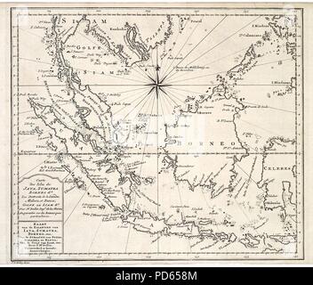 Map of Java, Sumatra, Borneo and Malaysia Stock Photo - Alamy