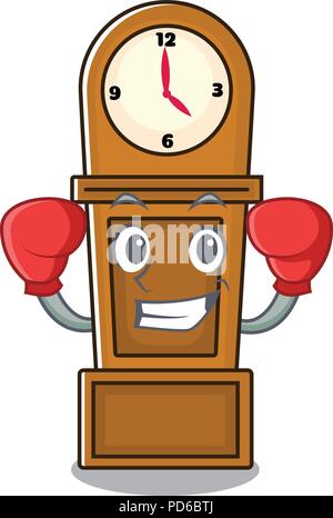 Boxing design alarm clock in cartoon character Stock Vector Image & Art ...