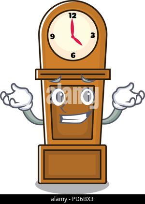 Grinning alarm clock character cartoon Stock Vector Image & Art - Alamy