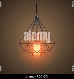 Decorative edison light bulb wire Stock Vector Image & Art - Alamy