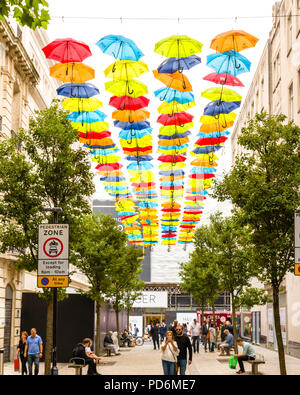 The Umbrella Project is a display of 200 umbrellas above Church Alley ...