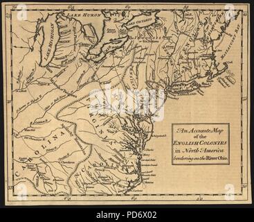 An accurate map of the English colonies in North America bordering on ...