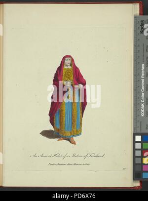 The 'Ancient Habit of a Matron of Friesland' is a historical depiction ...