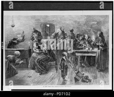 An Irish wake - from a sketch by M. Woolf Stock Photo - Alamy