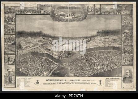 Andersonville Prison, Camp Sumter, Ga., as it appeared Augus Stock ...