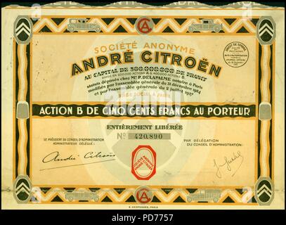 1 André Citroen 1927 Stock Photo - Alamy