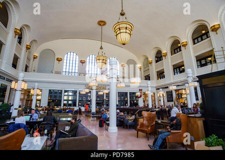 Denver, MAY 8: Interior view of the historical Colorado State Capitol ...
