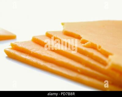 sliced cheese portions Stock Photo - Alamy