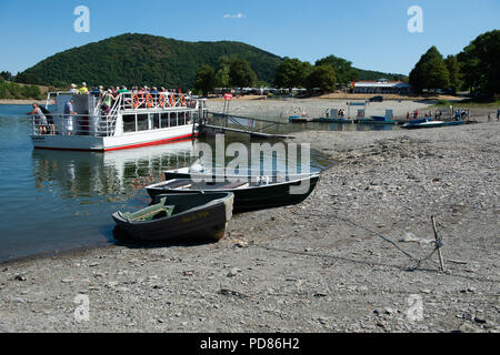 Ship on the Diemelsee Stock Photo - Alamy