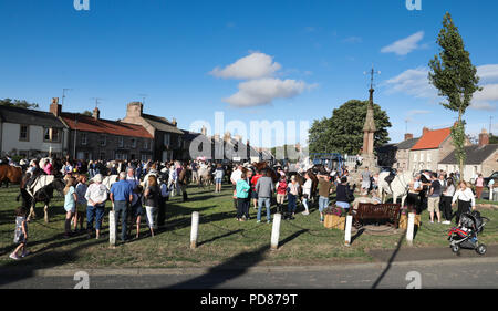 Norham, Northumberland, UK. 6 Aug 2018. Coldstream Civic Week which is ...