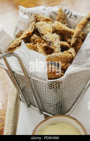 deep fried whitebait Stock Photo - Alamy