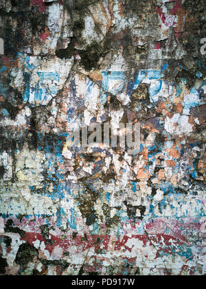 Concrete wall chipped fading sign writing graffiti grunge Stock Photo ...