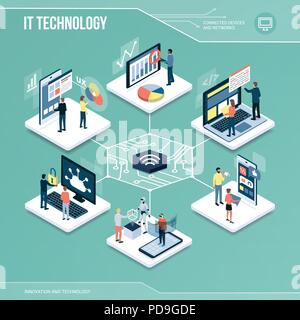 Search engine optimization technology isometric vector illustration ...
