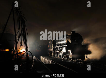 45379 rests on Buckley Wells shed at Bury on the East Lancs Railway ...