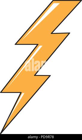 Isolated comic thunder icon Stock Vector Image & Art - Alamy