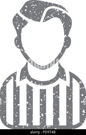 soccer referee man avatar character vector illustration design Stock ...